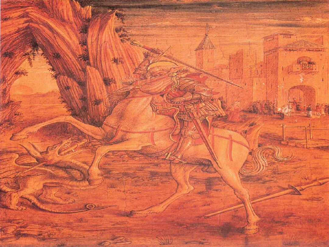 Carlo Crivelli: “st. George and the Dragon" Extremely Rare Original ...