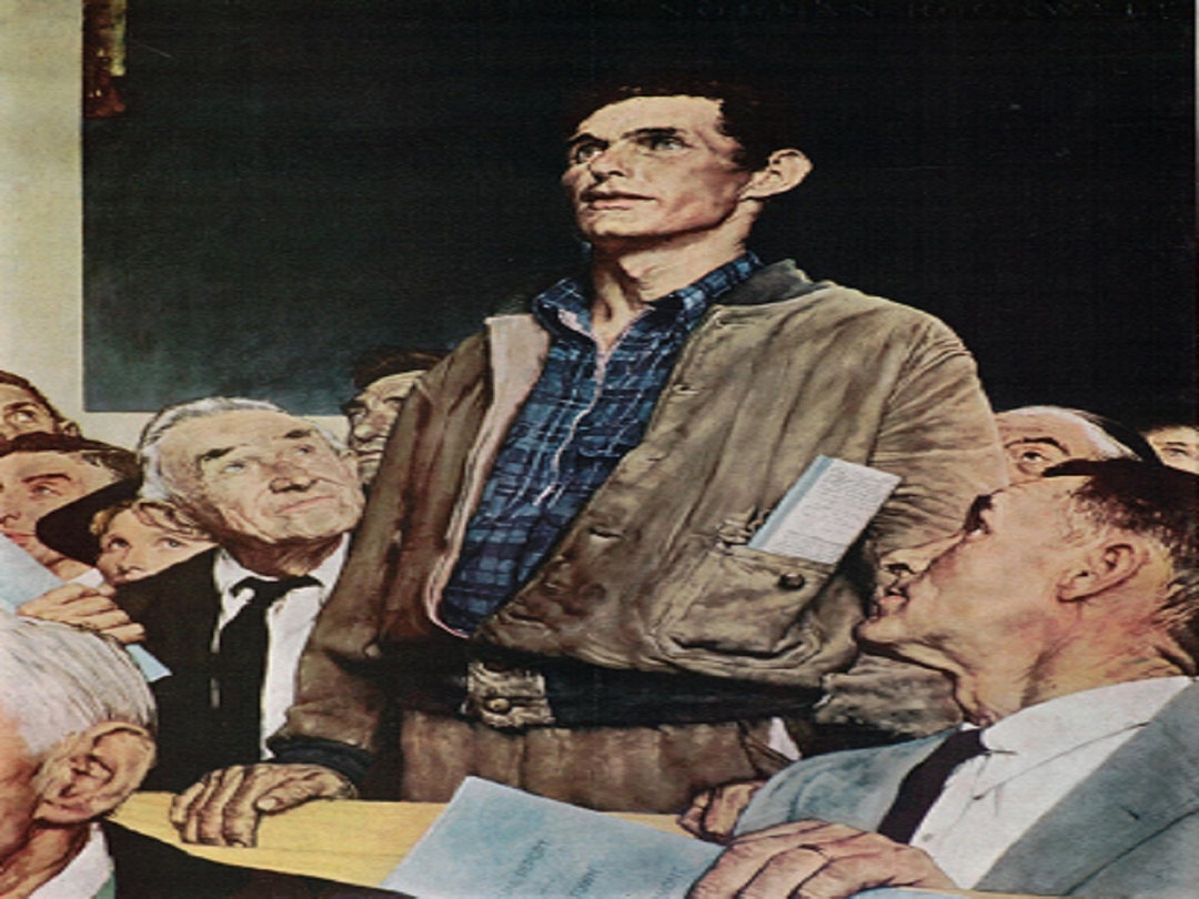 Norman Rockwell four Freedoms: Freedom of Speech Extremely Rare Vintage ...