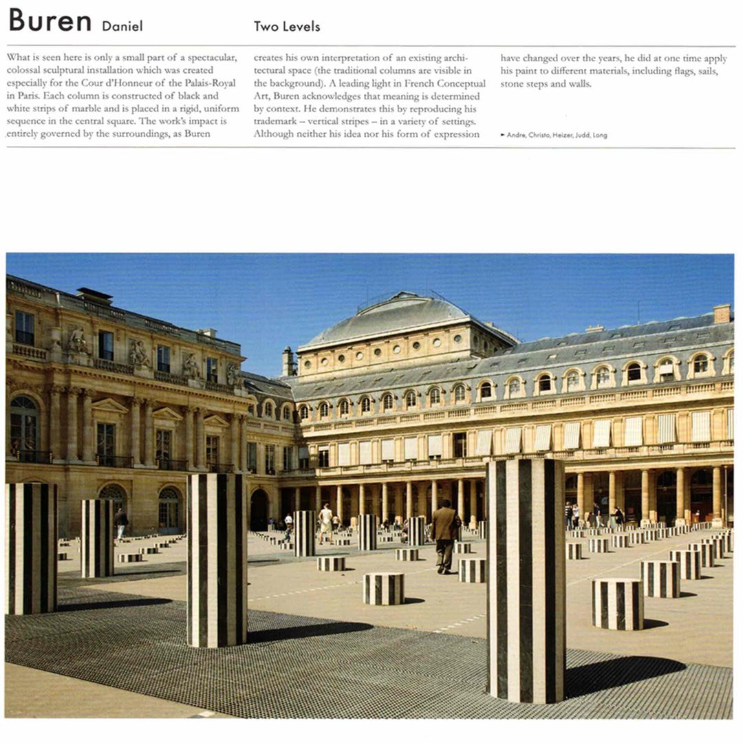 Daniel Buren: “two Levels", Extremely Rare Original Bookplate Print ...