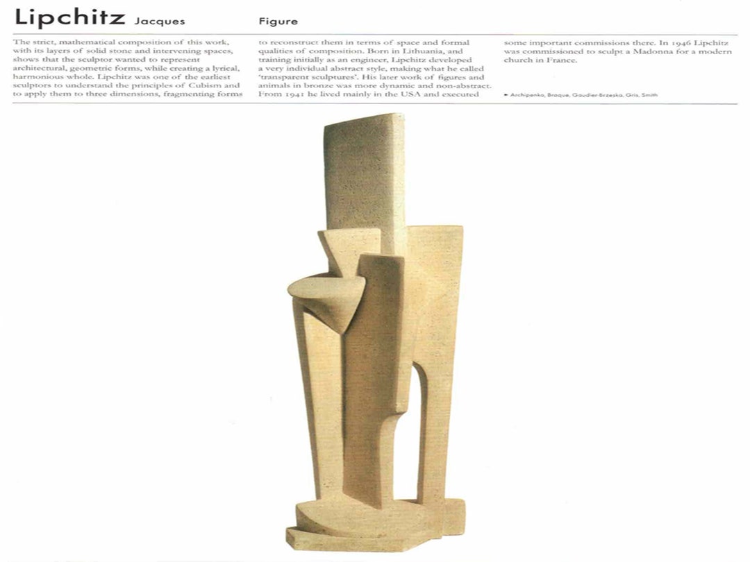 Jacques Lipchitz: “figure", Extremely Rare Original Bookplate Print ...