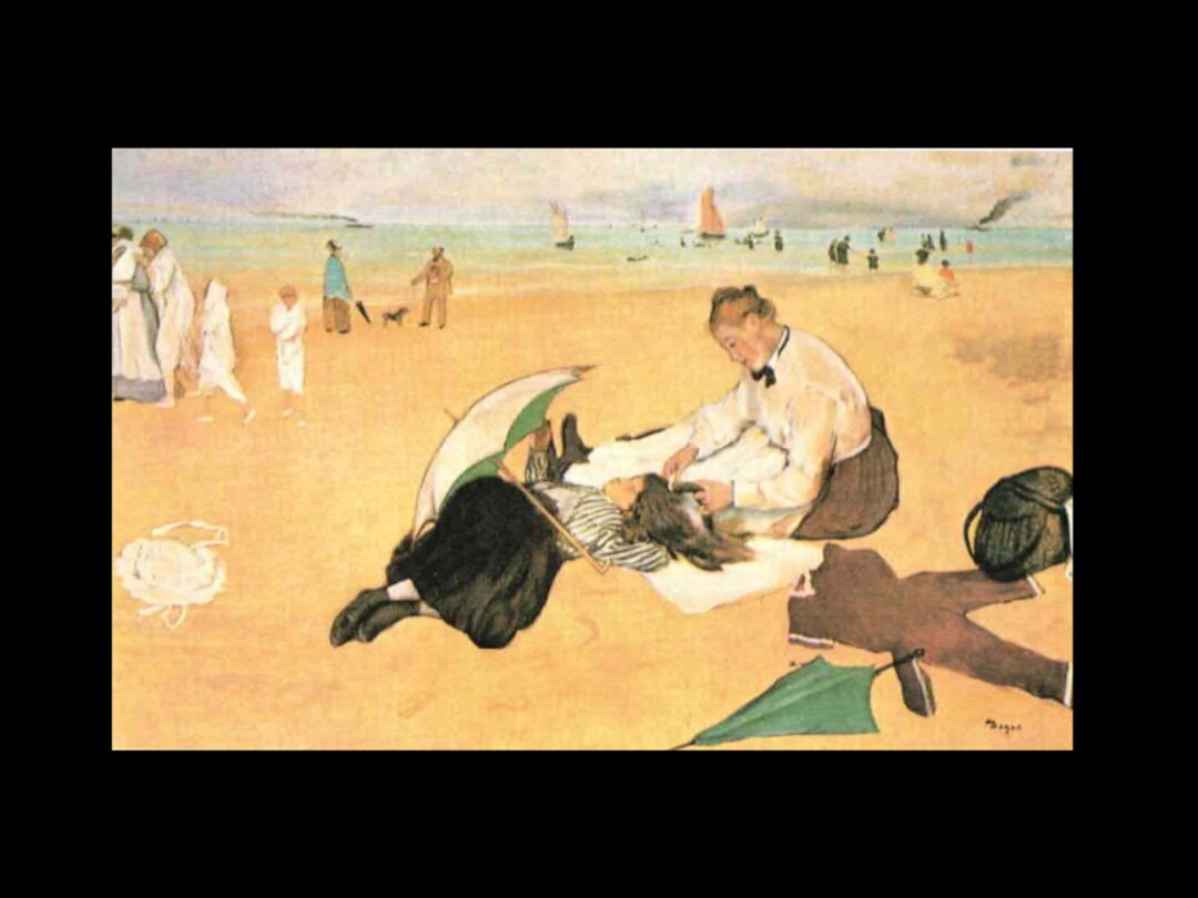 Edgar Degas: "maid Combing A Girl’s Hair", Extremely Rare Original ...