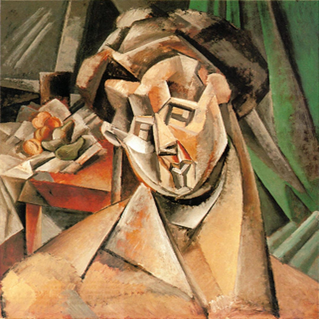 Pablo Picasso: "woman With Pears (fernande)", Extremely Rare Vintage ...