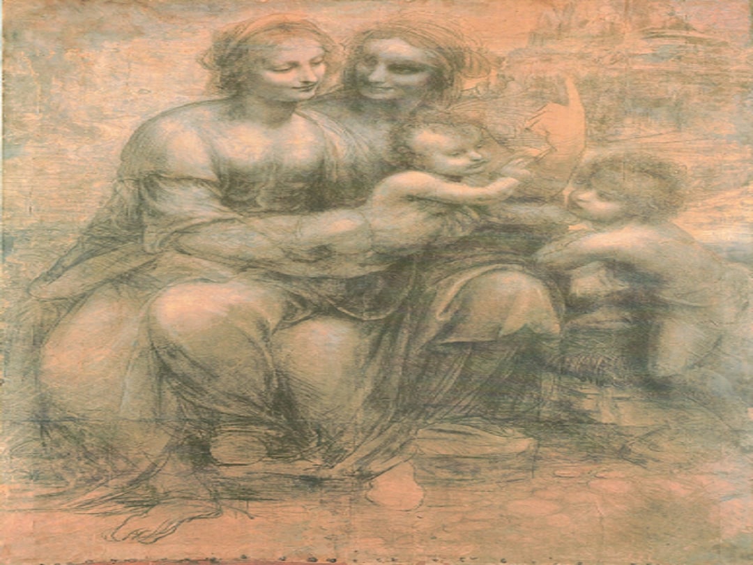 Leonardo Da Vinci: madonna and St. Anne I, Extremely Rare Original ...