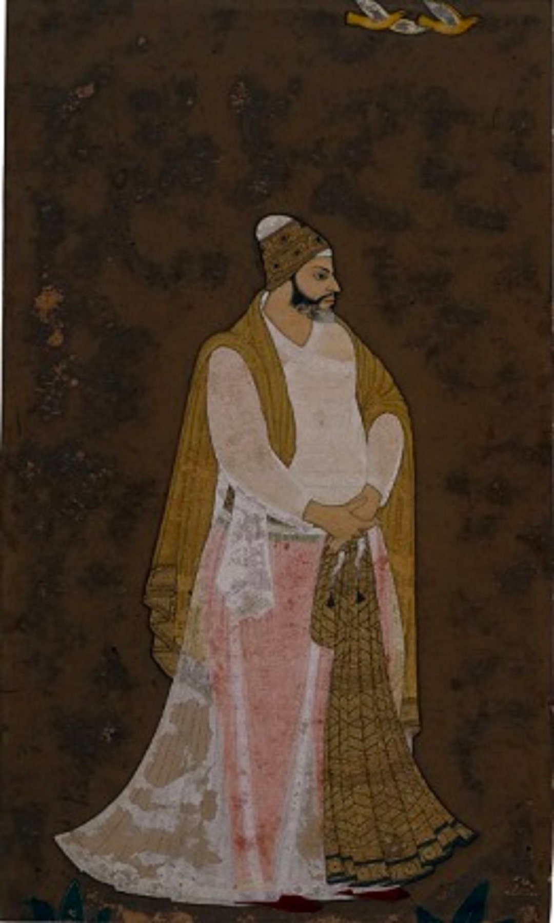 Unknown Artist: Portrait Of A Courtier, Rare Original Vintage Bookplate ...