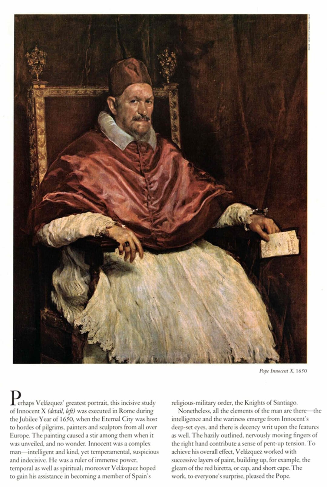Diego De Silva Velazquez: “pope Innocent X", Extremely Rare Vintage ...