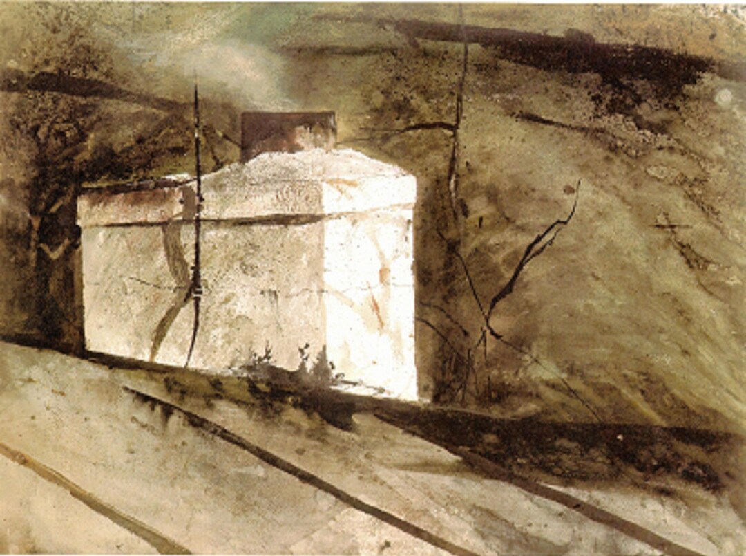 Andrew Wyeth: “chimney Smoke", Extremely Rare Vintage Bookplate Print ...