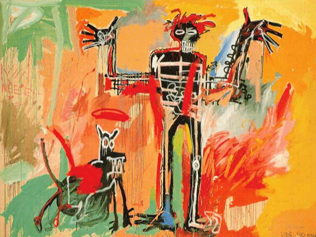 Jean-michel Basquiat: boy and Dog in A Johnnypump, Extremely Rare ...