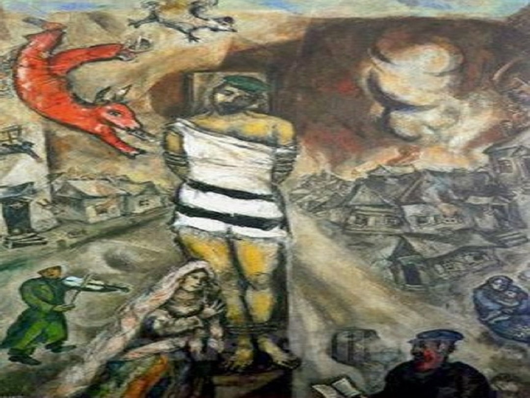 Marc Chagall: "the Martyr", Extremely Rare Large Bookplate Print ...