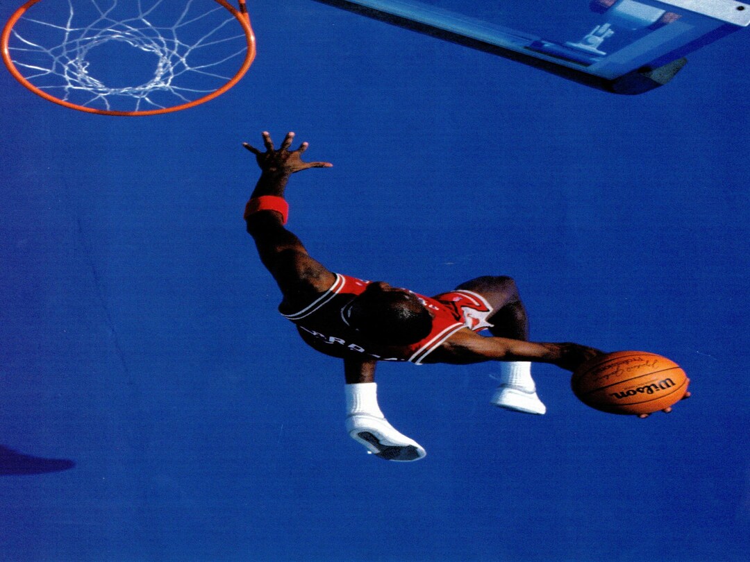 Michael Jordan", Extremely Rare Original Bookplate Print, Photograph ...