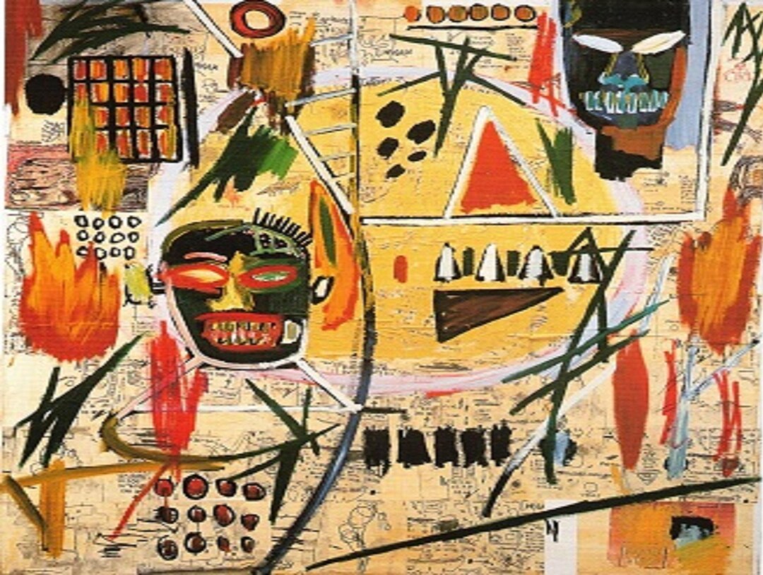 Jean-michel Basquiat: “untitled, 1984", Extremely Rare Original ...