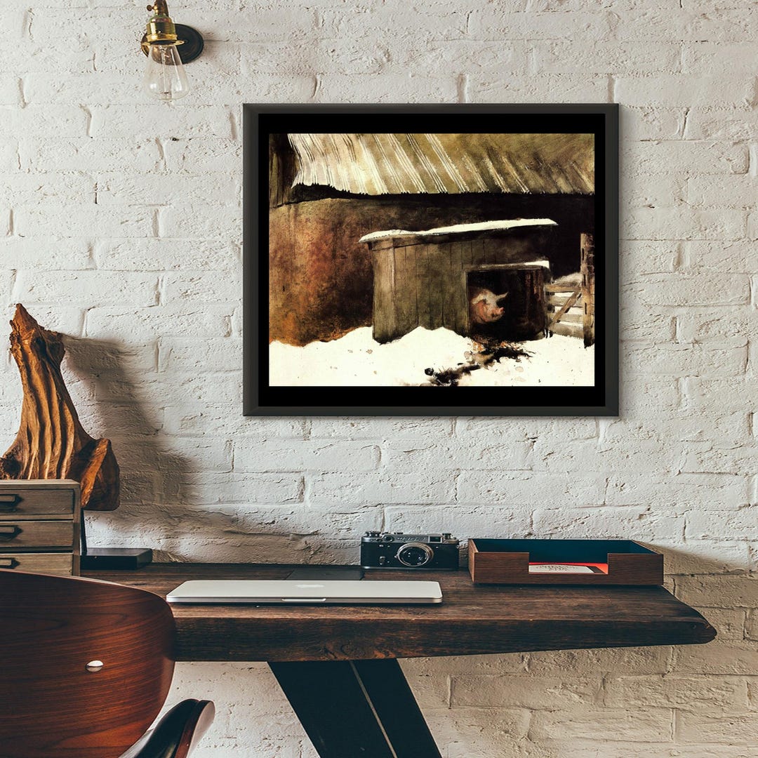 Giclée Fine Art Print; "house of Pig" by Jamie Wyeth; Fine Art Print ...