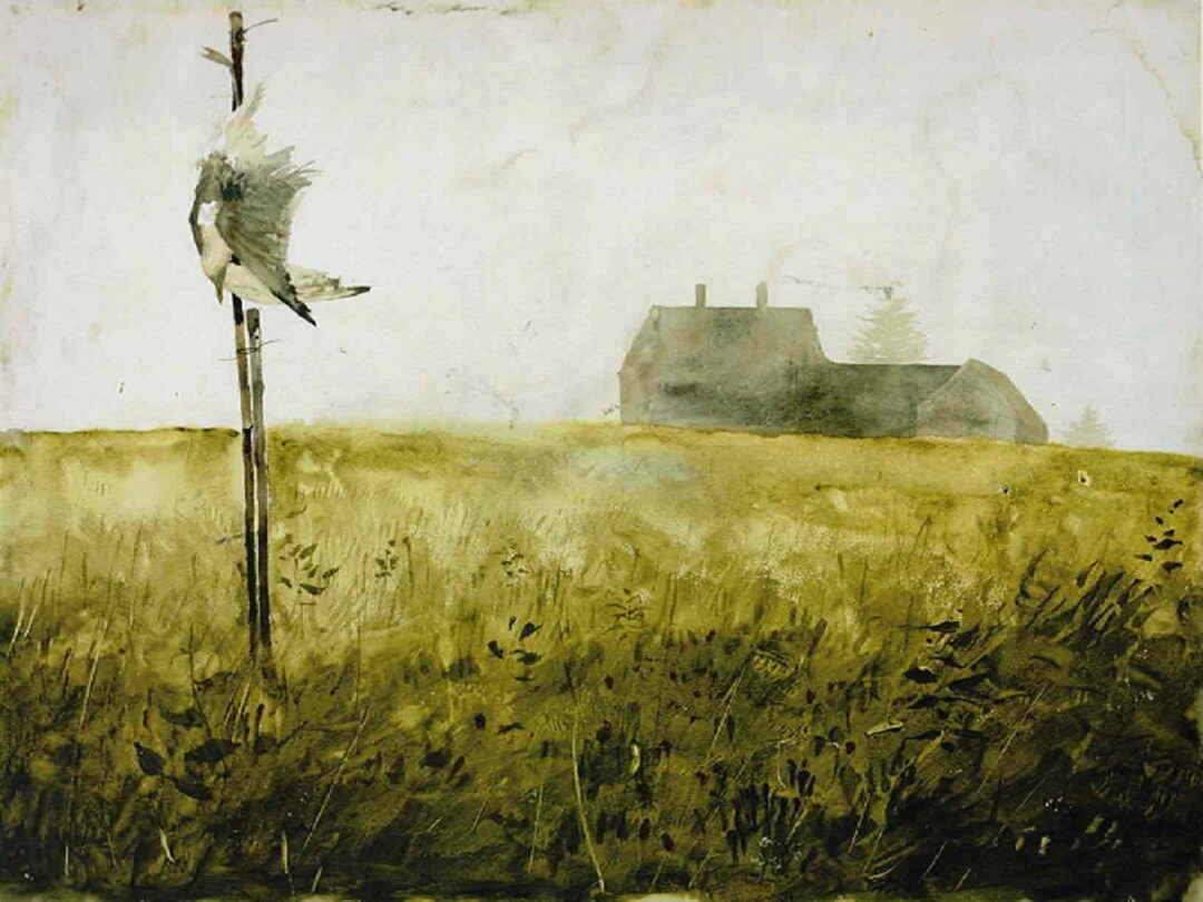 Jamie Wyeth: "blueberry Fields, Olsons", Extremely Rare Original ...