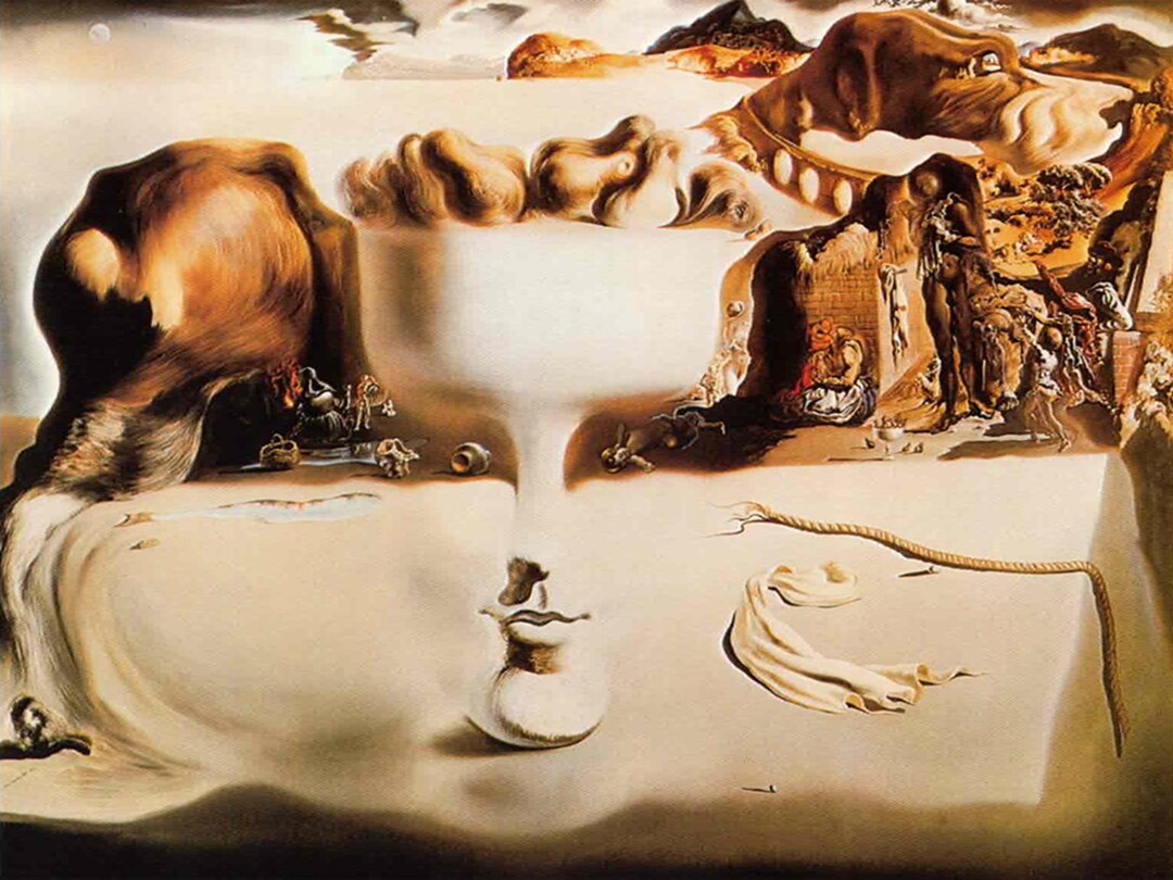 Salvador Dali: “apparation of Face and Fruit Dish on A Beach ...