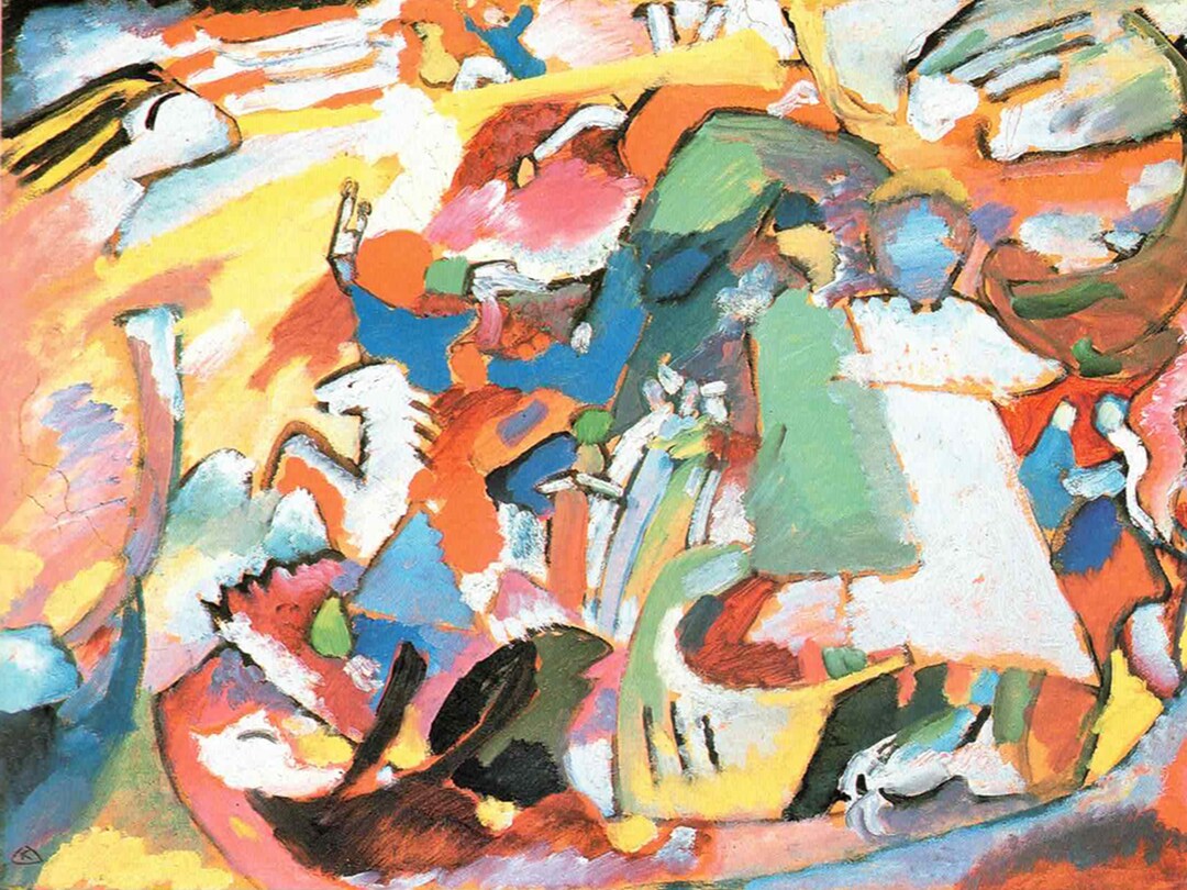 Wassily Kandinsky: “all Saints I", Extremely Rare Vintage Bookplate ...