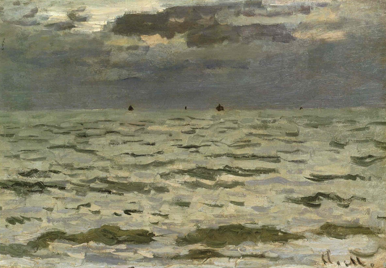 Claude Monet: “sea Study", Extremely Rare Vintage Bookplate Print ...