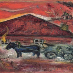 Marc Chagall: "peasant World", Extremely Rare Original, New Bookplate ...