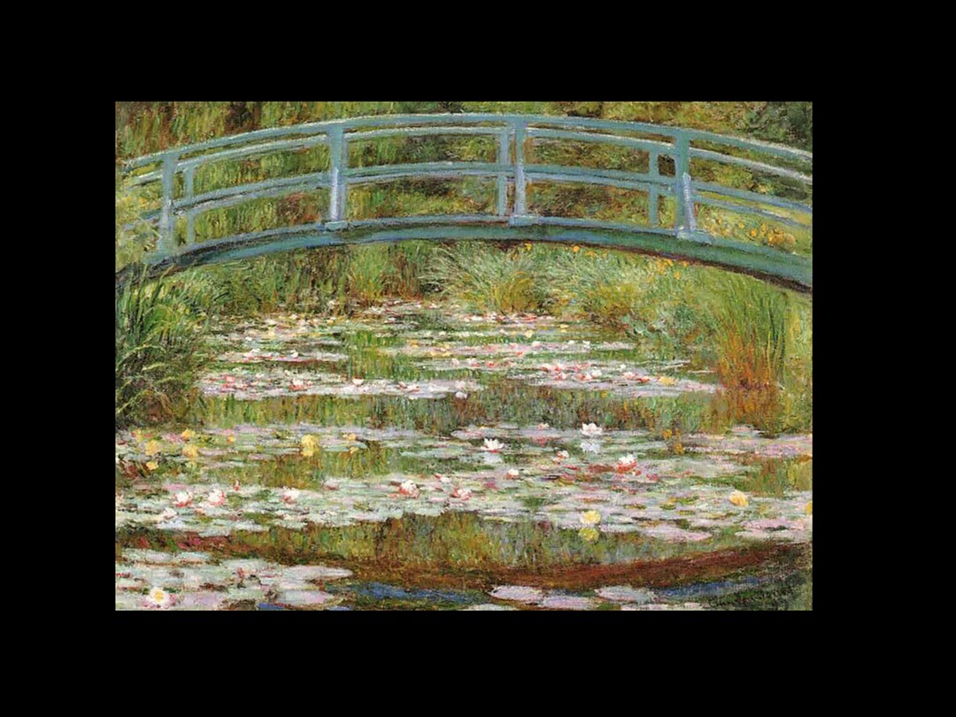 Claude Monet: "the Japanese Footbridge", Extremely Rare Original ...
