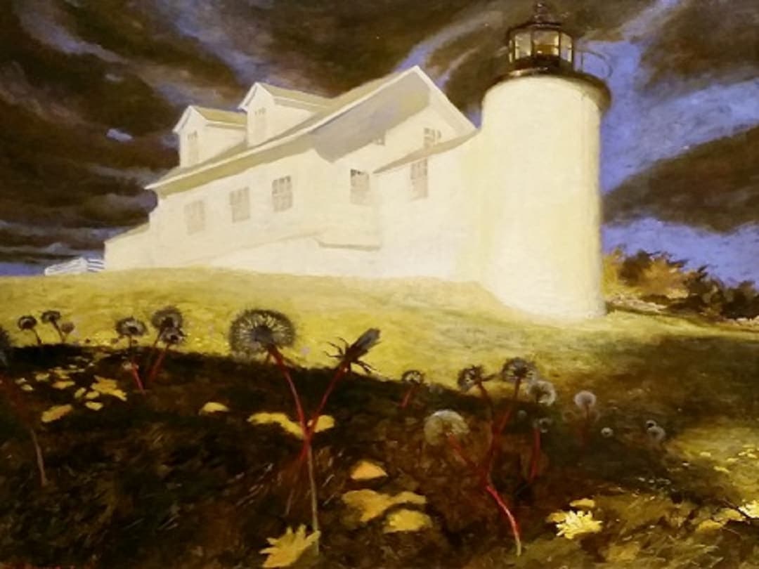 Jamie Wyeth: "lighthouse Dandelions", Extremely Rare Original Full-page ...