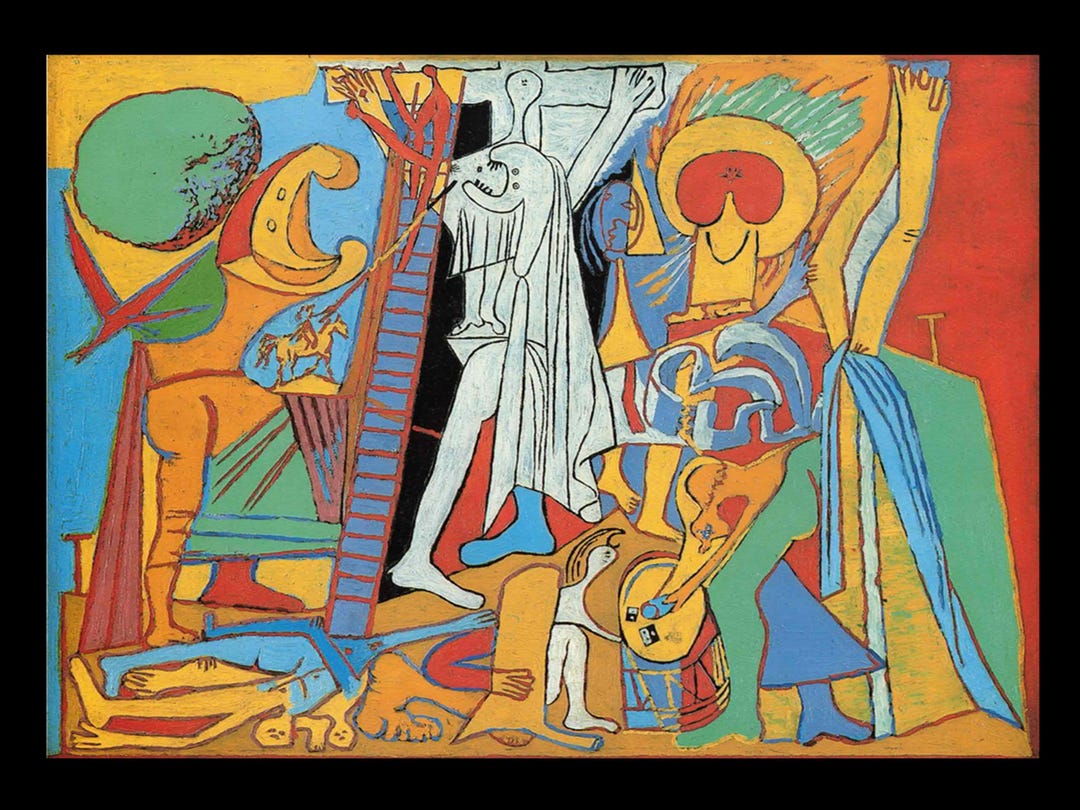 Pablo Picasso: "the Crucifixion", Extremely Rare Original Bookplate ...