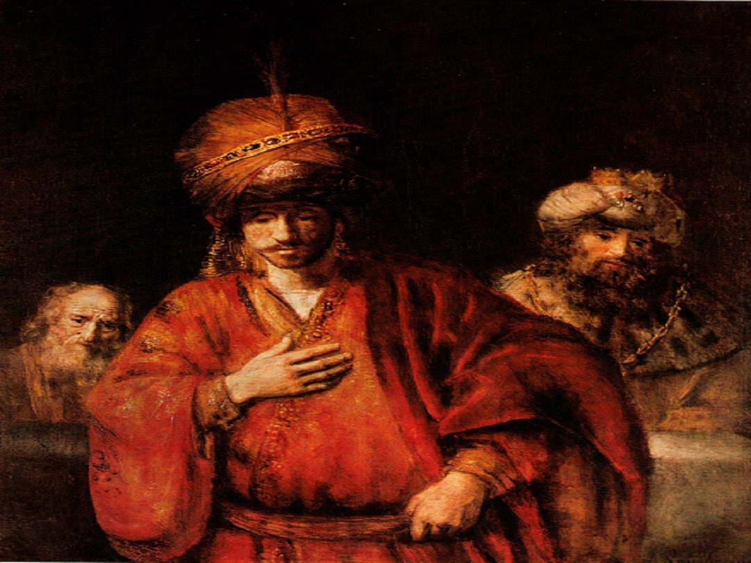 Rembrandt: “david and Uriah", Extremely Rare Vintage Bookplate Print ...