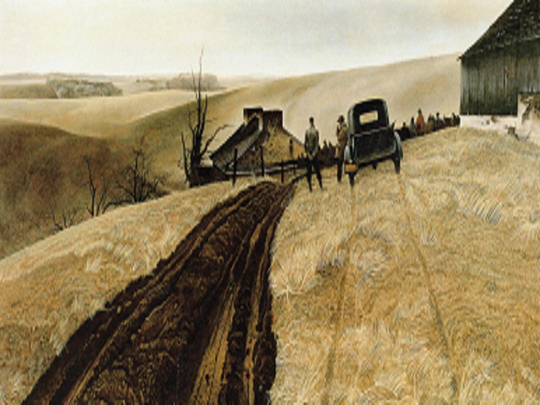 Andrew Wyeth: "public Sale", Extremely Rare Original, New Bookplate ...