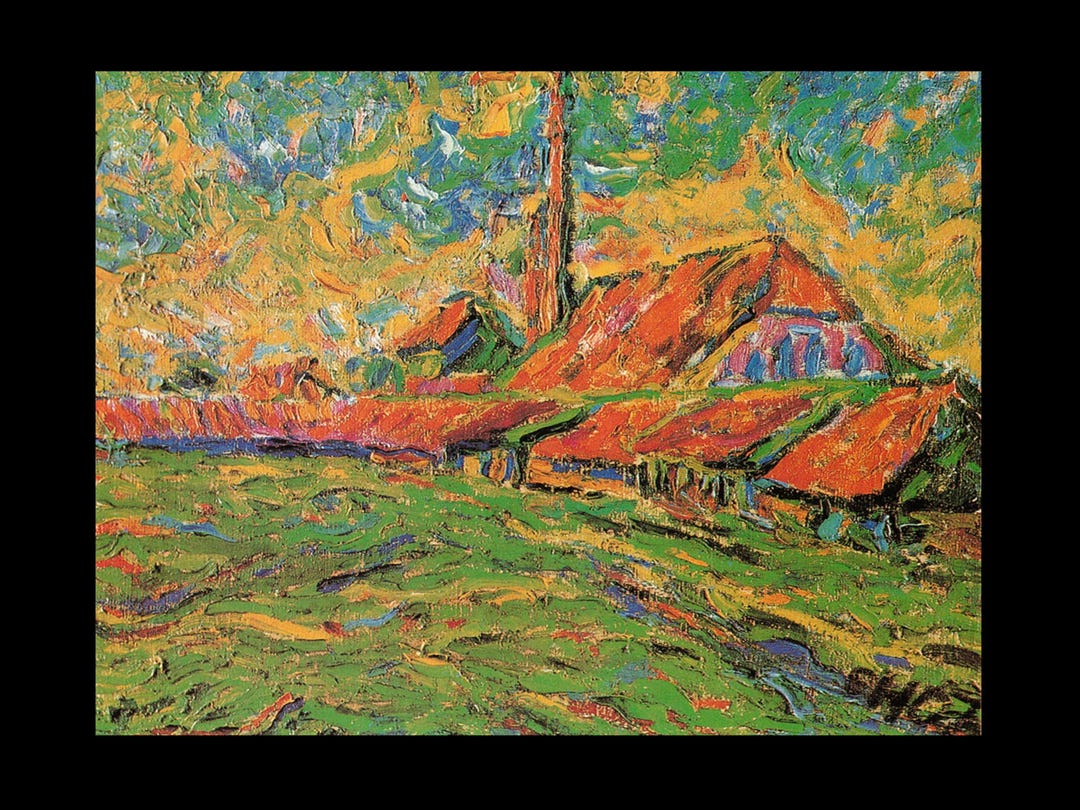 Erich Heckel: “the Brickyard", Extremely Rare Vintage Bookplate Print ...
