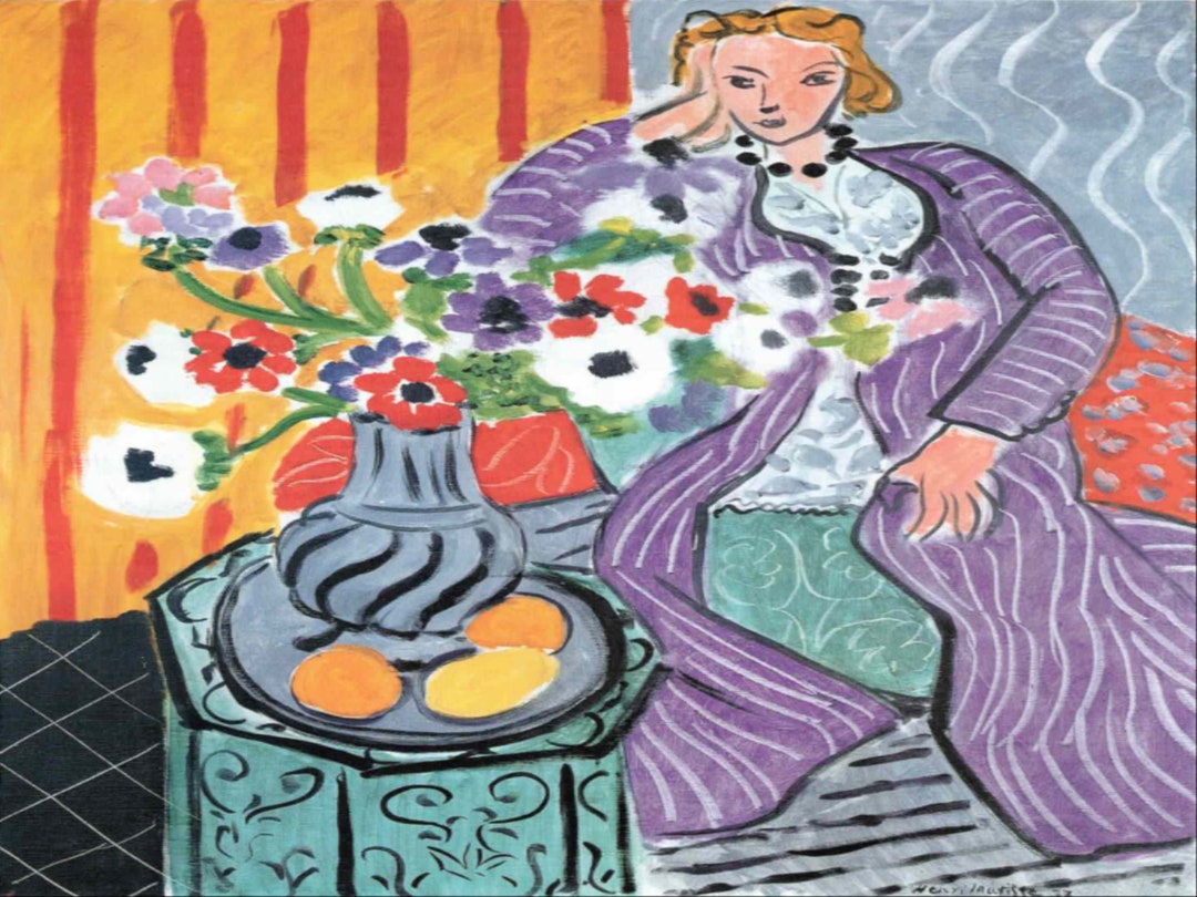 Henri Matisse: "purple Robe and Anemones", Extremely Rare Original ...