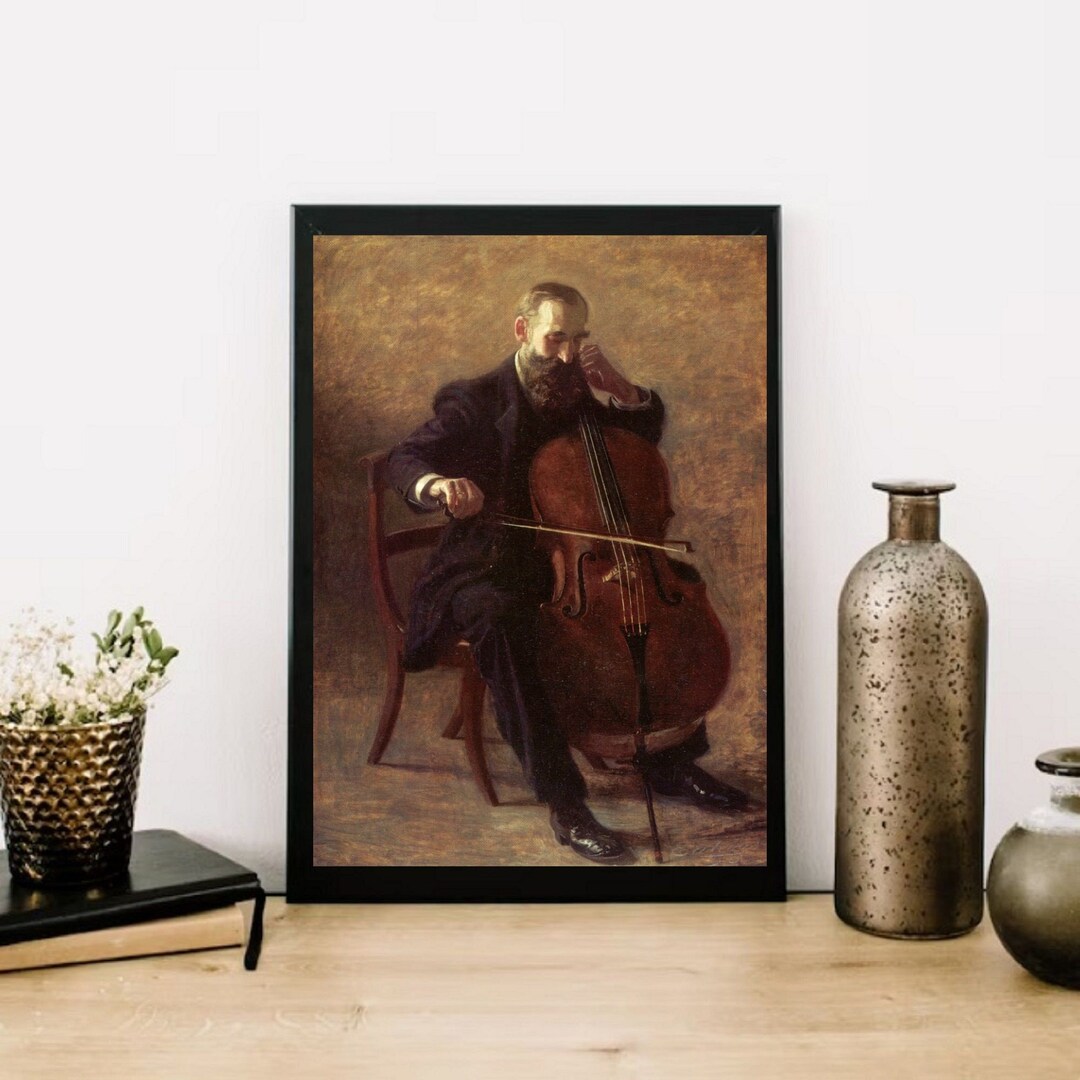 Giclée Fine Art Print; "the Cello Player" by Thomas Eakins; Fine Art ...