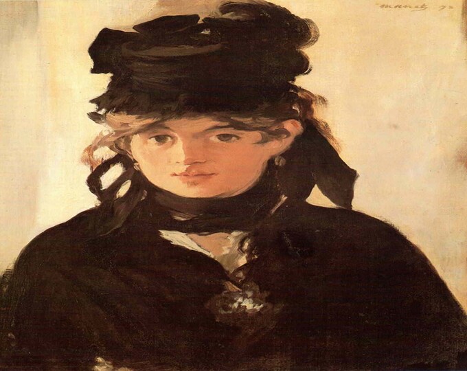 Edouard Manet: "woman in Black" Extremely Rare Vintage Bookplate Print ...