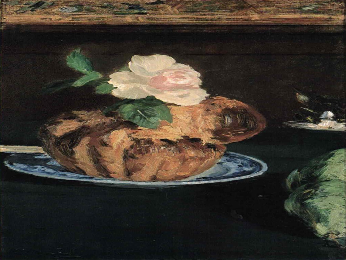 Edouard Manet: “still Life With Brioche", Extremely Rare Original ...