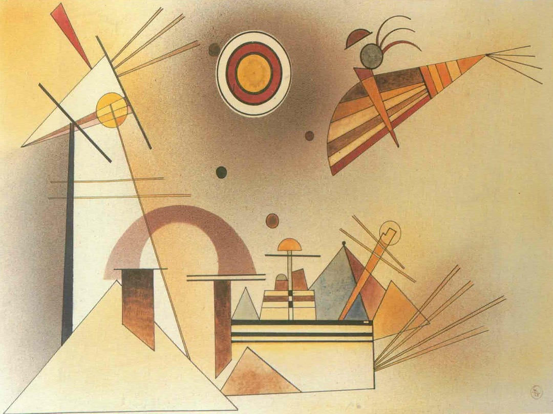 Wassily Kandinsky: "diminished Weight", Extremely Rare Original ...