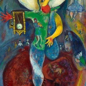 Marc Chagall: “the Juggler", Extremely Rare Large Bookplate Print ...