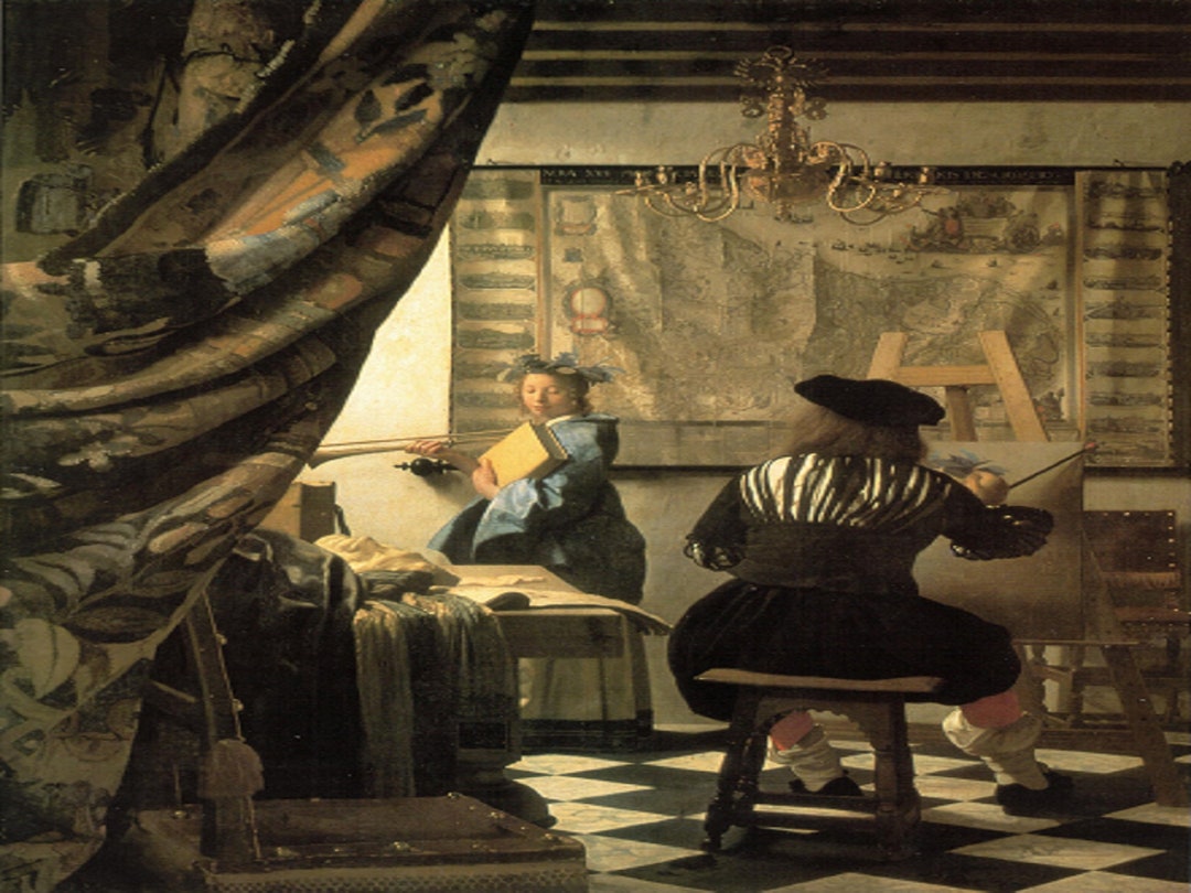 Jan Vermeer: "the Painter and His Model", Extremely Rare Original ...