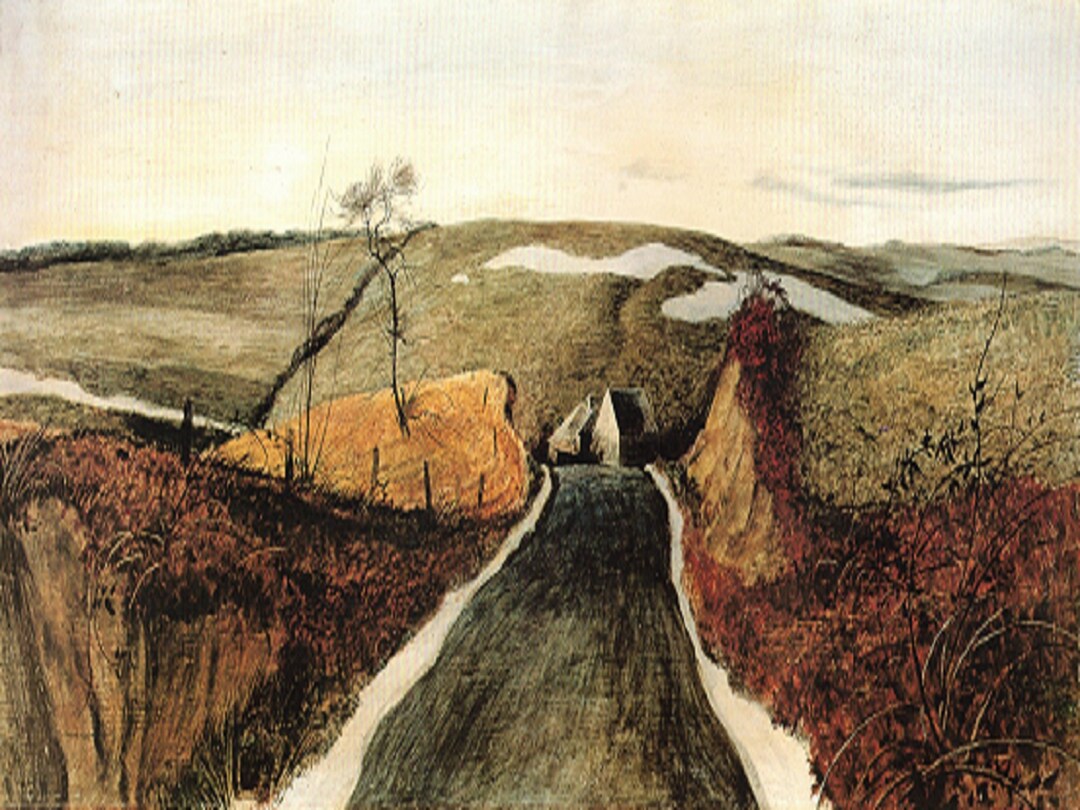 Andrew Wyeth: “road Cut" Extremely Rare Original Vintage Bookplate ...