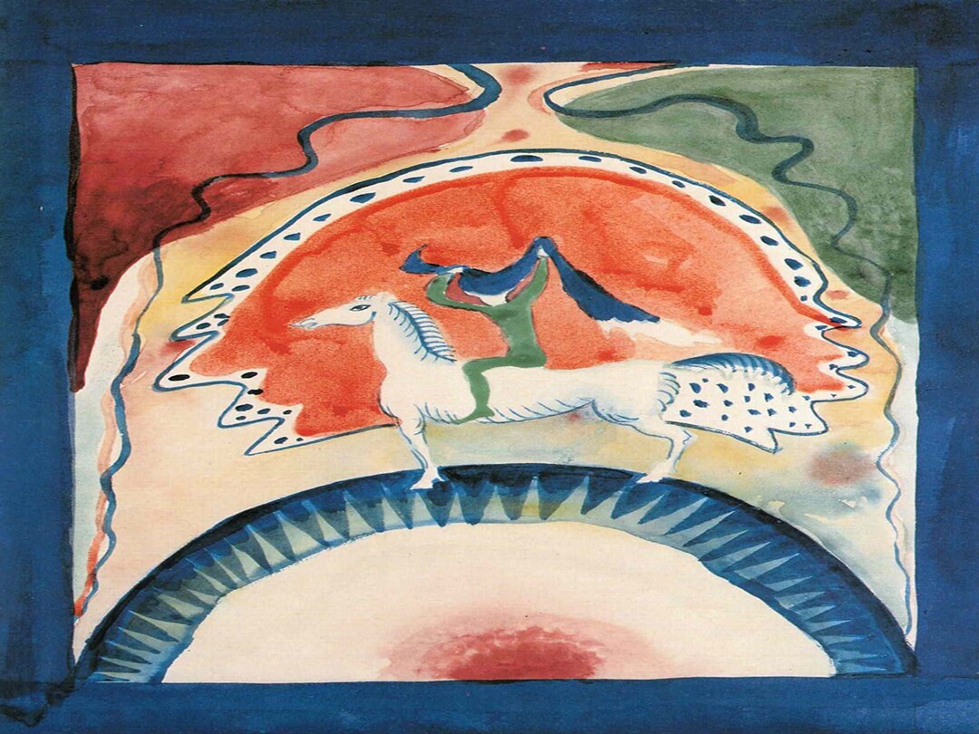 Wassily Kandinsky: “the Green Rider", Extremely Rare Full-page ...