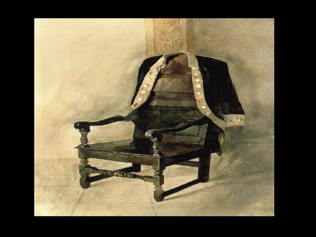 Andrew Wyeth: "the General’s Chair", Extremely Rare Original Bookplate ...