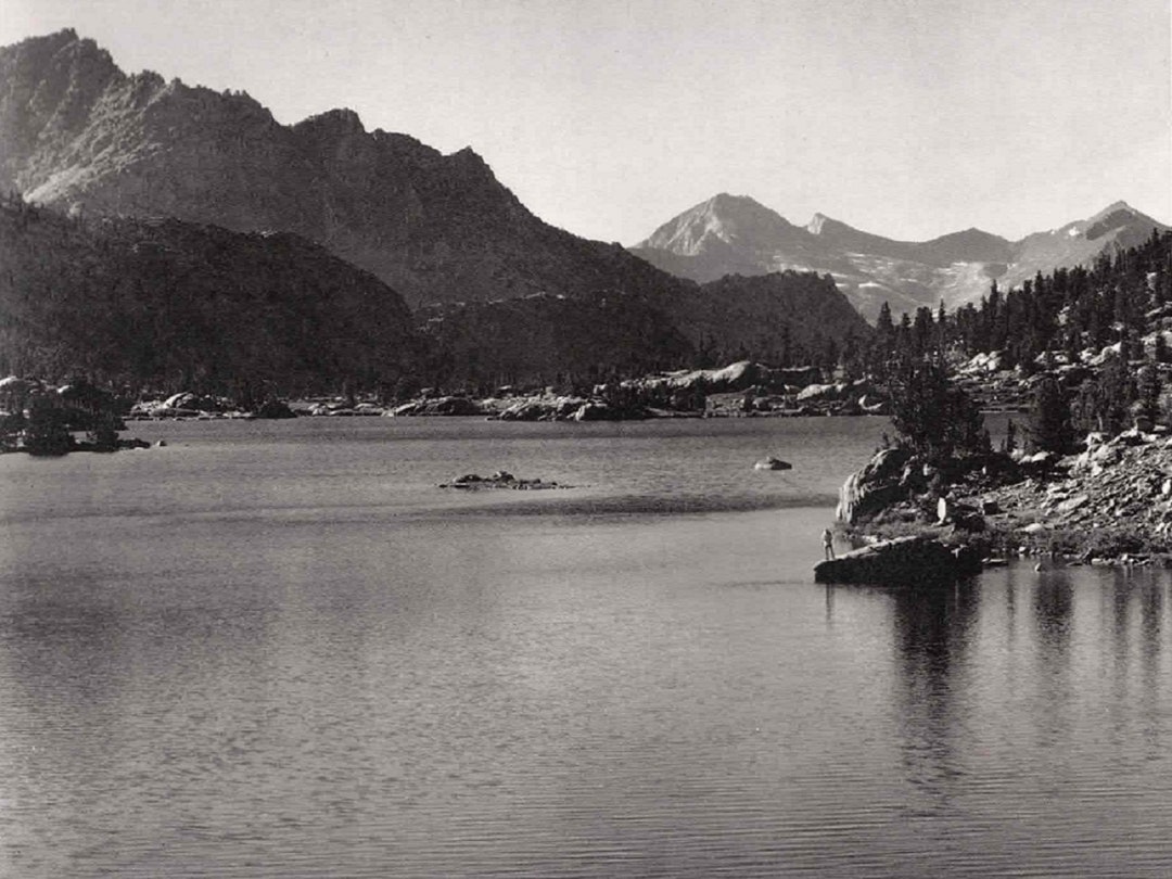 Ansel Adams: “rac Lake", Extremely Rare Vintage Bookplate Print. Kings ...