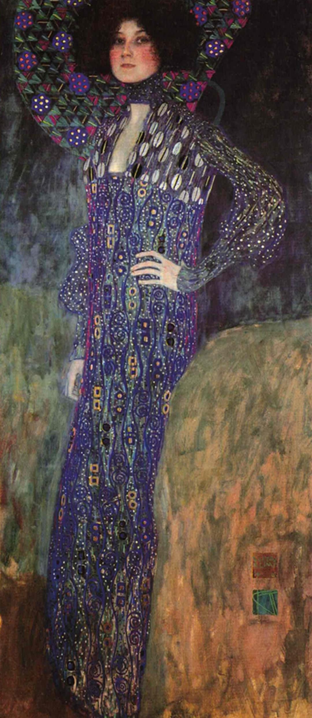 Gustav Klimt: “portrait of Emilie Floge", Extremely Rare Vintage ...