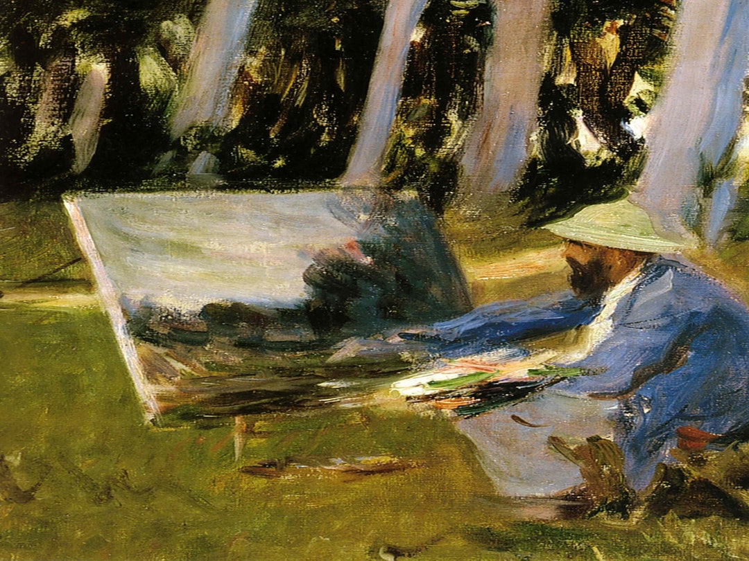 John Singer Sargent: "claude Monet Painting by the Edge of A Wood ...
