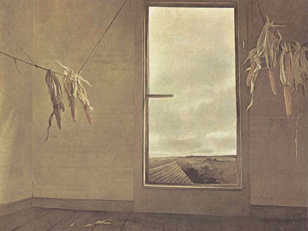 Andrew Wyeth: "seed Corn", Extremely Rare Vintage Bookplate Print ...