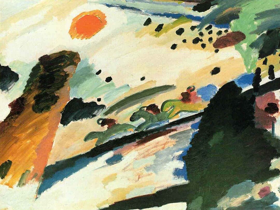 Wassily Kandinsky: “romantic Landscape", Extremely Rare Vintage ...