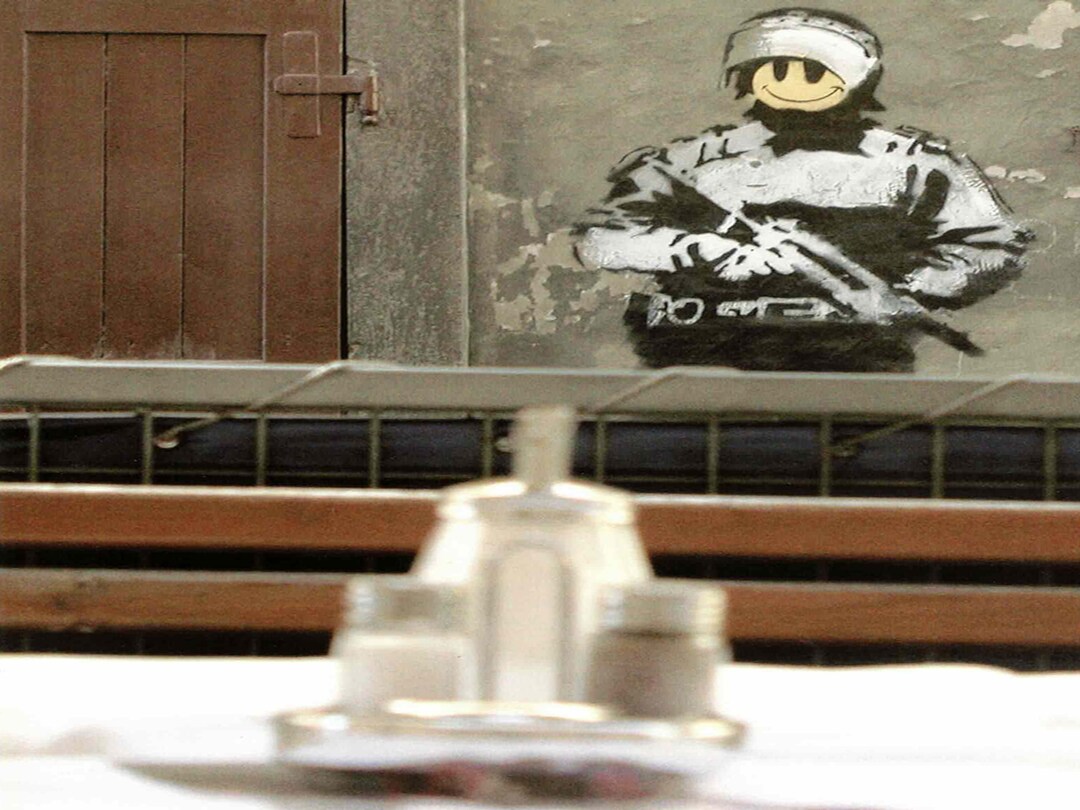 Banksy: “riot Cop I", Extremely Rare Full-page Bookplate Print ...