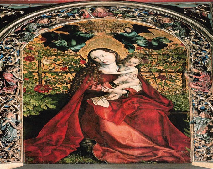 Martin Schongauer: “madonna of the Rose Bower", Extremely Rare Original ...