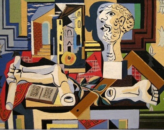 Pablo Picasso: "studio With Plaster Head", Extremely Rare Vintage ...