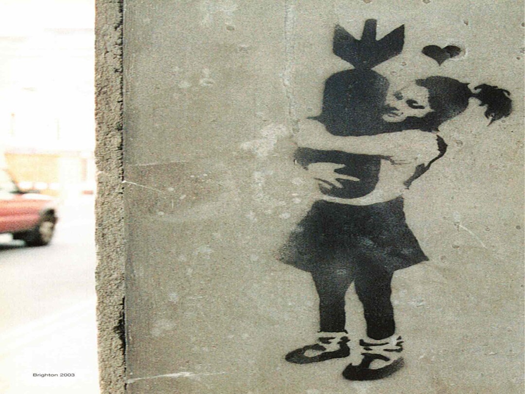 Banksy: “bomb Love", Extremely Rare Full Page Bookplate Print, Painting ...