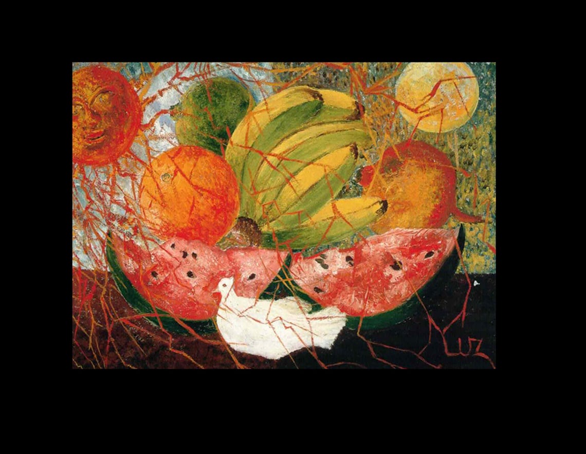 Frida Kahlo: "fruit of Life", Extremely Rare Bookplate Print, Painting ...