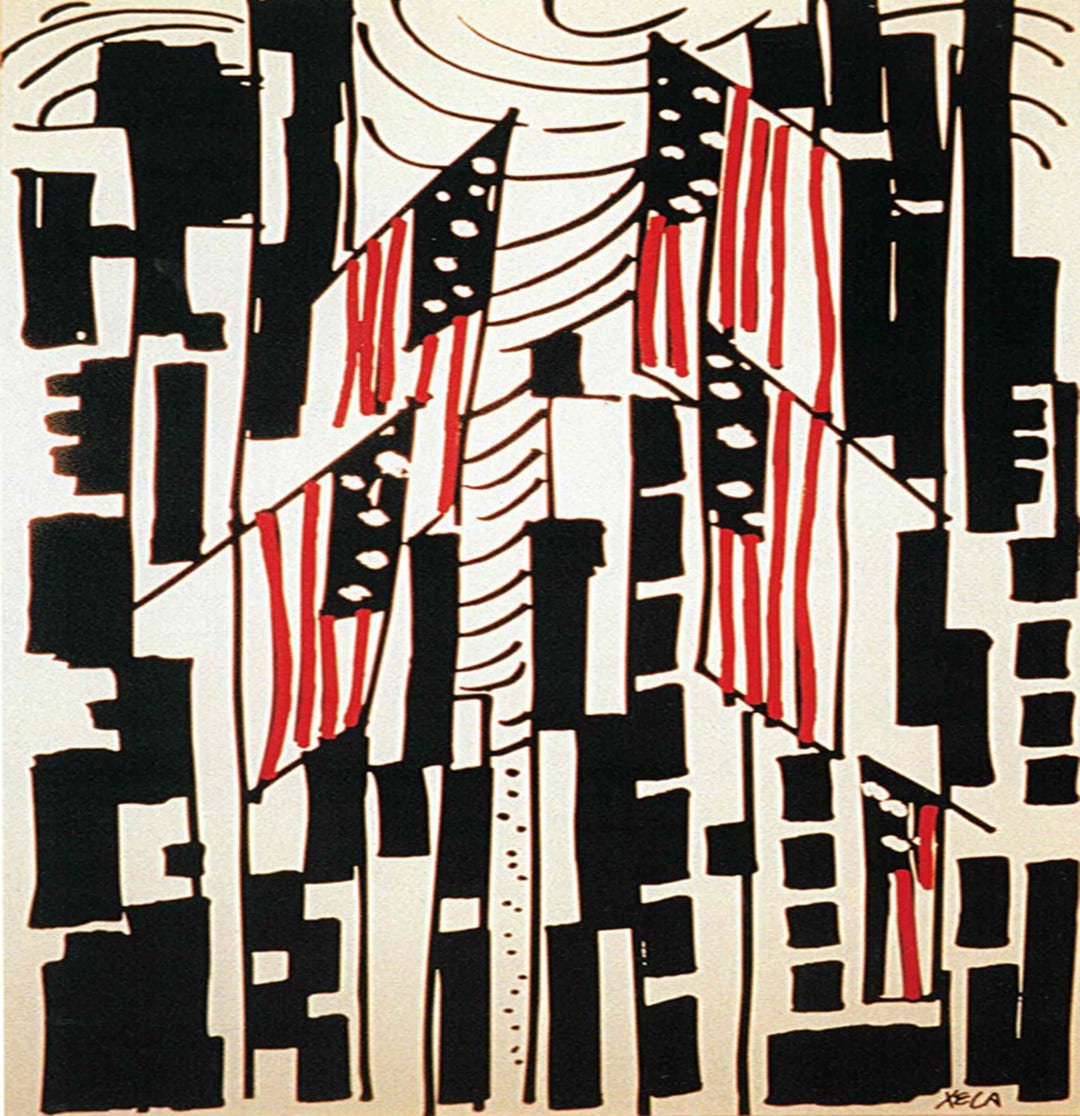 XELA: "fifth Avenue”, Extremely Rare Original Bookplate Print. Artwork ...