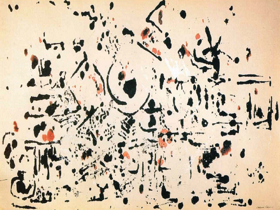 Jackson Pollock: “untitled", Extremely Rare Original Bookplate Print ...