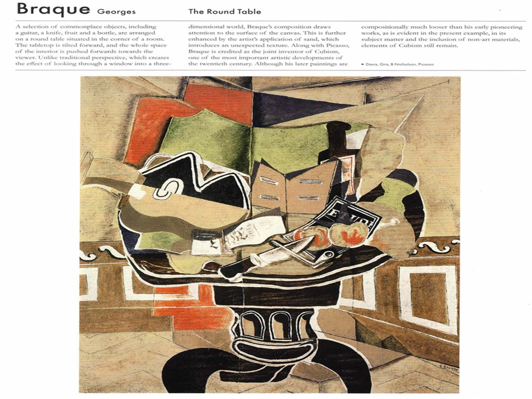 Georges Braque: “the Round Table", Extremely Rare Original Bookplate ...