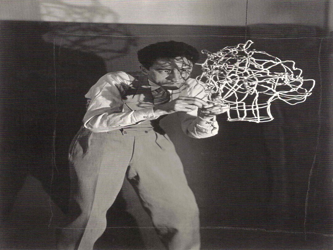 Man Ray: “jean Cocteau Sculpting His Own Head in Wire", Extremely Rare ...